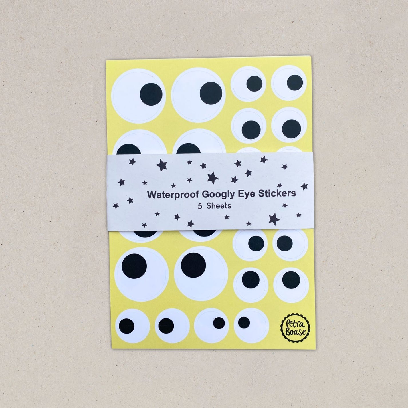 Waterproof Vinyl Googly Eye Sticker Sheets. – Petra Boase Ltd