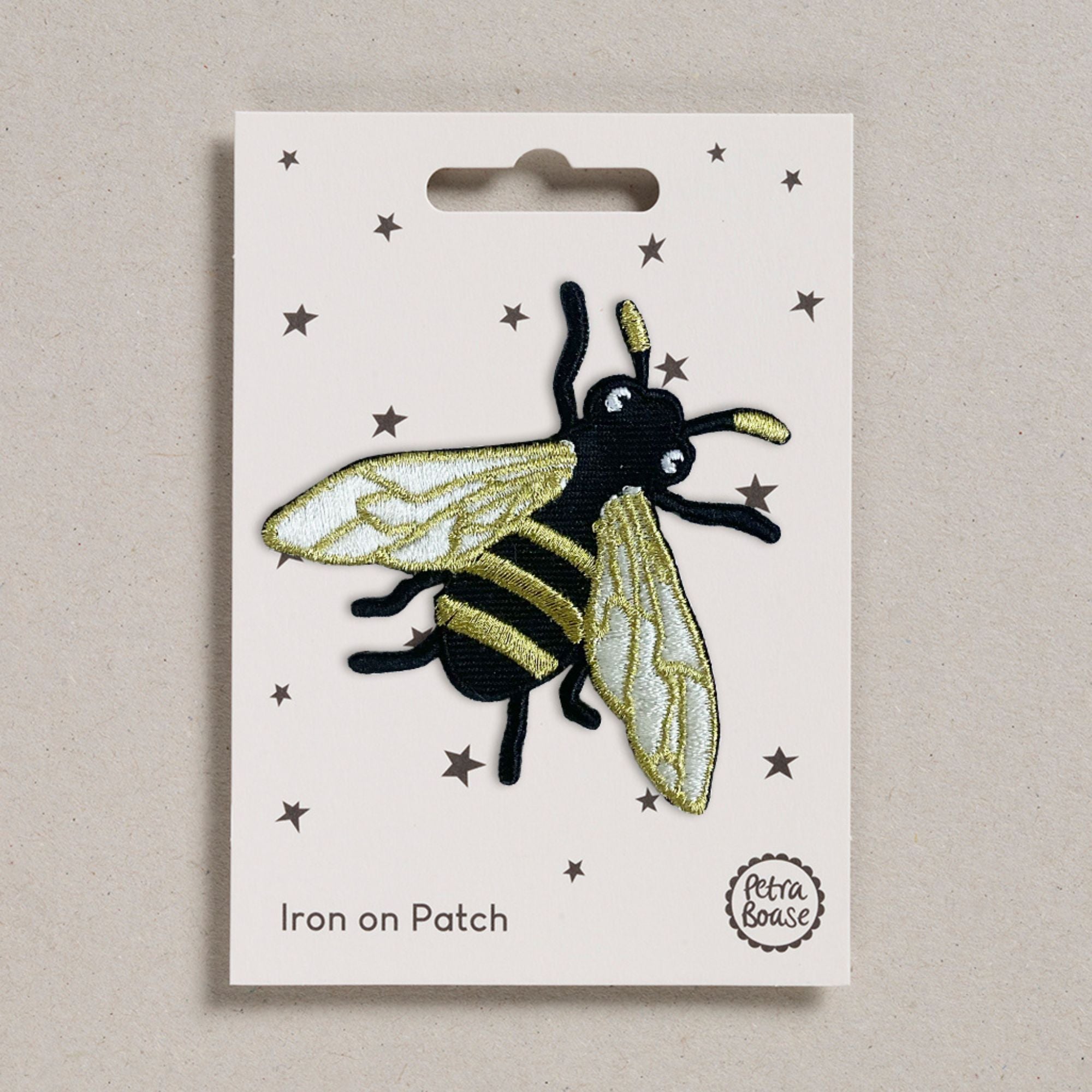 Bee Iron on Patch | Petra Boase – Petra Boase Ltd