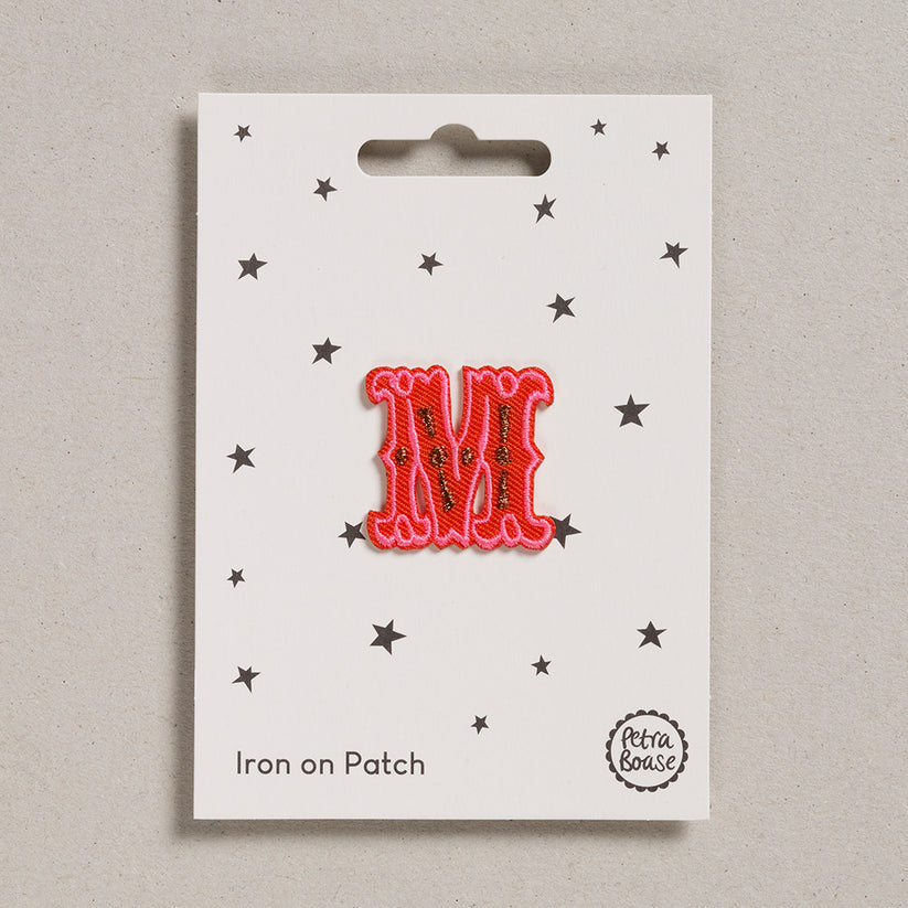 Iron On Alphabet Patch - Letter "M" – Petra Boase Ltd