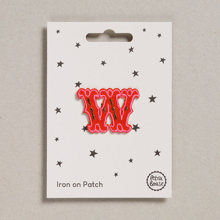 Iron On Alphabet Patch - Letter "W" – Petra Boase Ltd